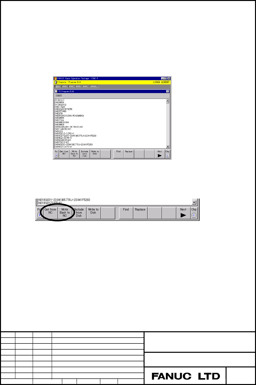 Fanuc Open Cnc Basic Operation Package 1 Specifications Of Execution Pointer Setting Function