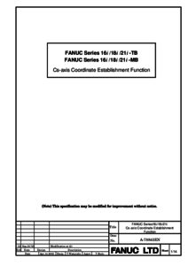 CNC Workshop & Operation Maintenance Manuals