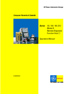 CNC Workshop & Operation Maintenance Manuals